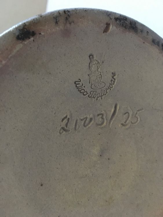 🟡WICO TÖPFERWARE Keramik Vintage Krug Vase Sammler 60er🎄 (Gebraucht) in ...