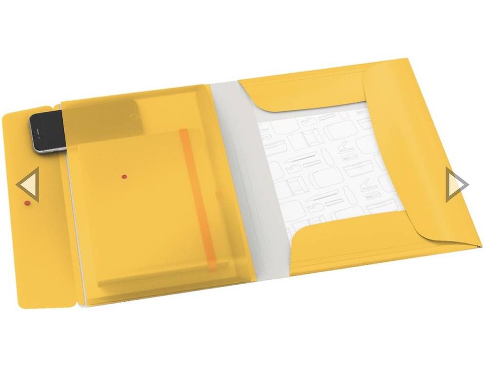 7Stk.Leitz Cosy Mappen mit Tasche, A4, 150 Blatt, Gelb (Neu und ...