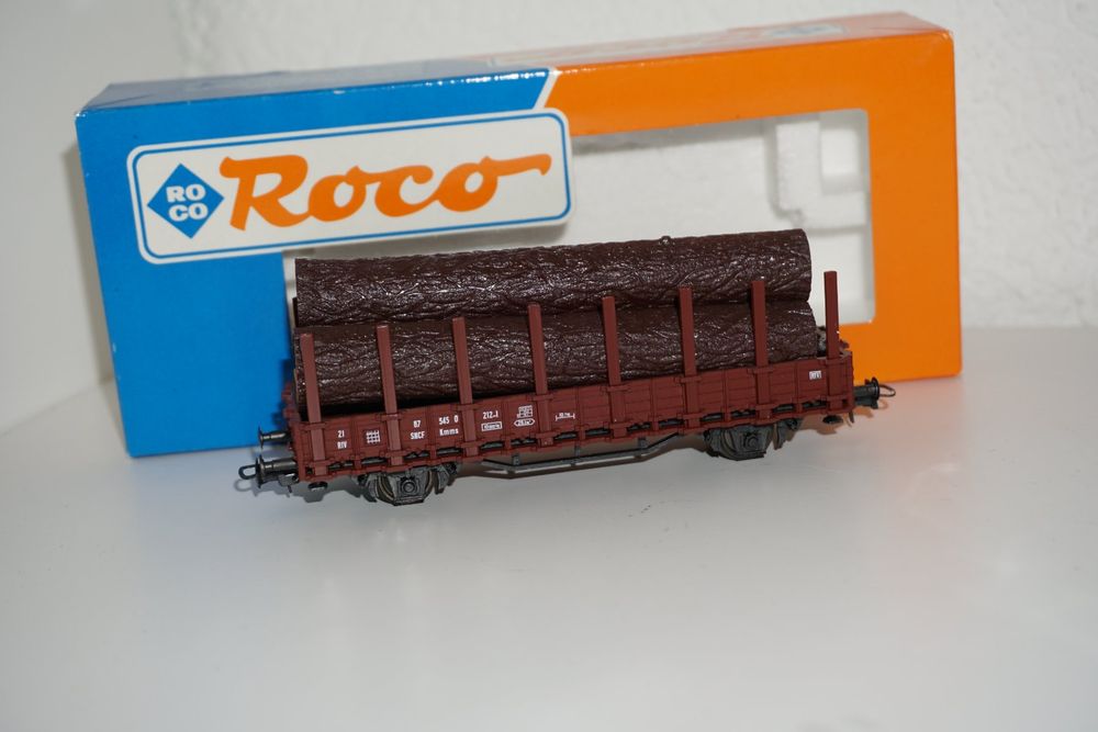 Roco 46305 - SNCF Rungenwagen H0/DC (Gebraucht) in Matten b. Interl für ...