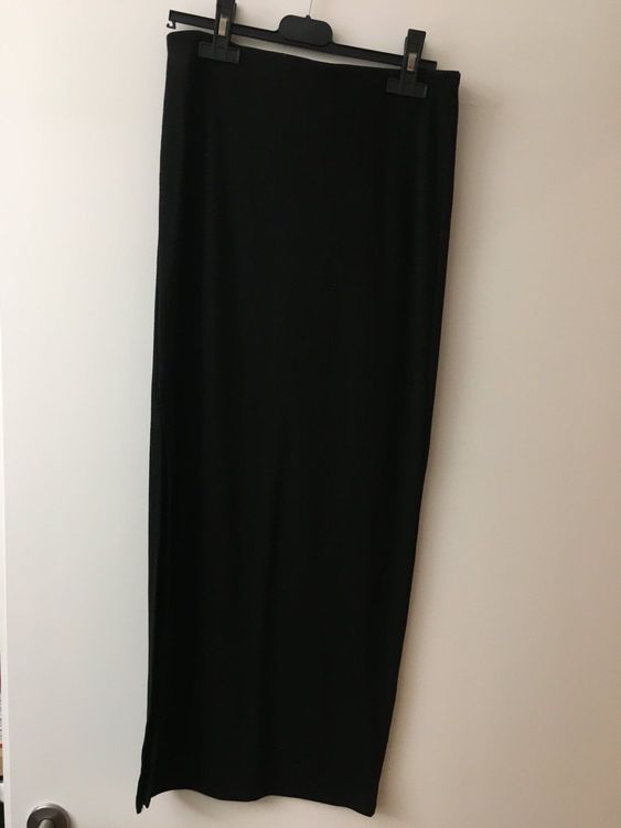 Neu Bodycon Maxirock schwarz M mit Beinausschnitt | Kaufen auf Ricardo