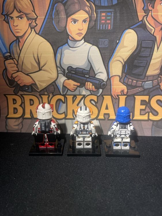 Star Wars Figur Commander Fox Cody Jesse Trooper Lego-Komp. (Neu ...