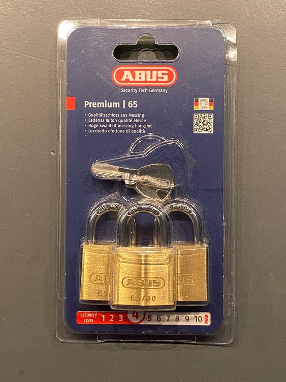 ABUS Vorhängeschlösser 65/30 (Schlüssel, Gleichschliessend) (Neu und originalverpackt) in Worb ...