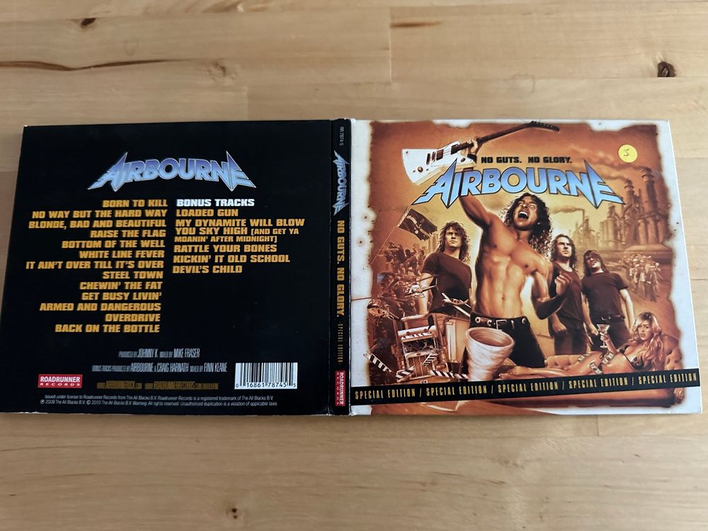 AIRBOURNE No guts no glory tolle CD Digipack bonus tracks (Gebraucht ...