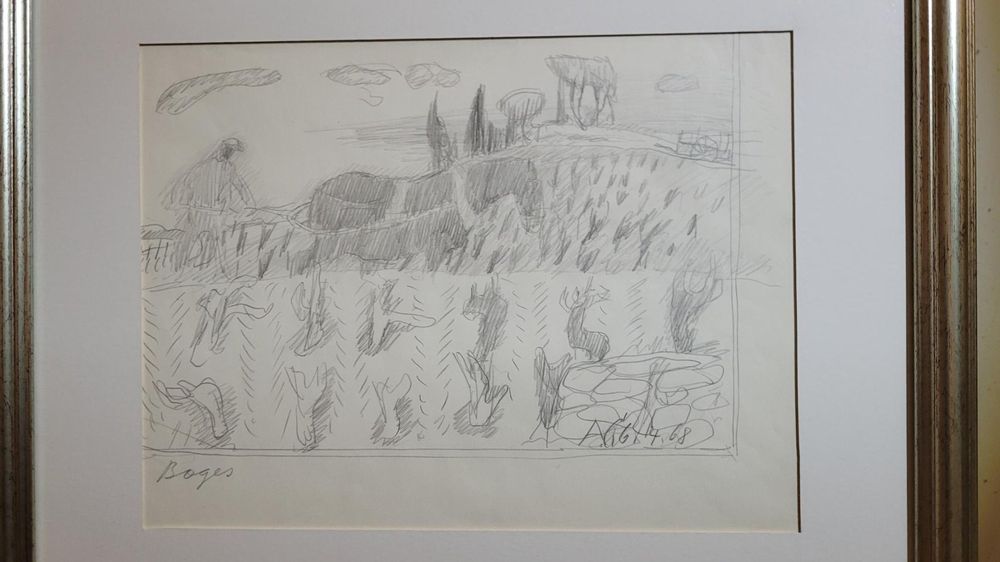 CARIGIET A., "Boges", Original-Bild / UNIKAT *** (Gebraucht) in Luzern für CHF 1899 – nur ...