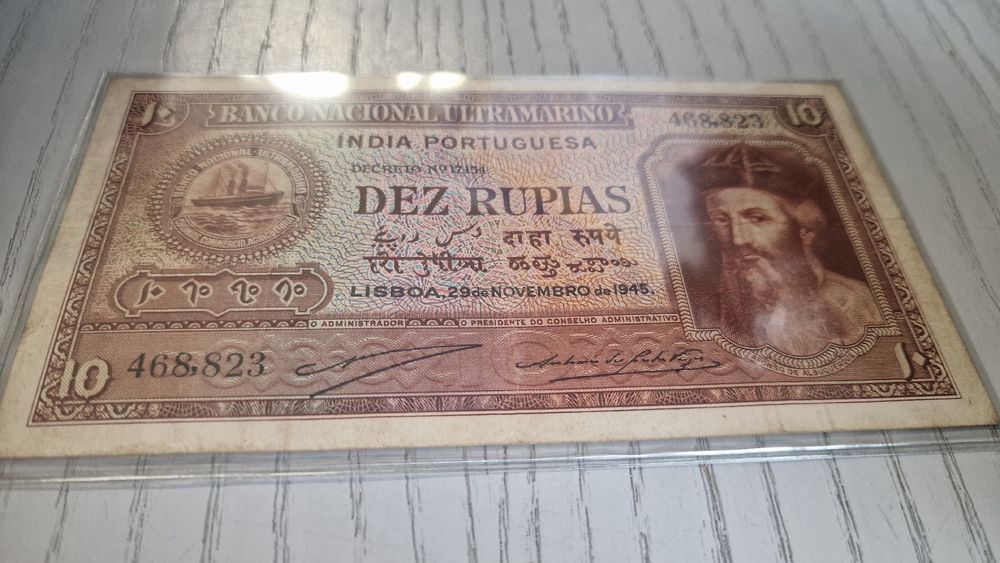 Portugal, Indien: 10 Rupien von 1945, Top Zustand! (Gebraucht) in ...