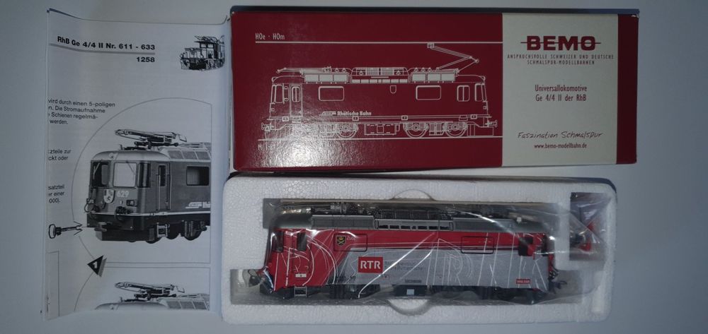 BEMO 1358 163 H0m RhB Ge 4/4 II 633 "Zuoz" "RTR" digital (Neu (gemäss ...