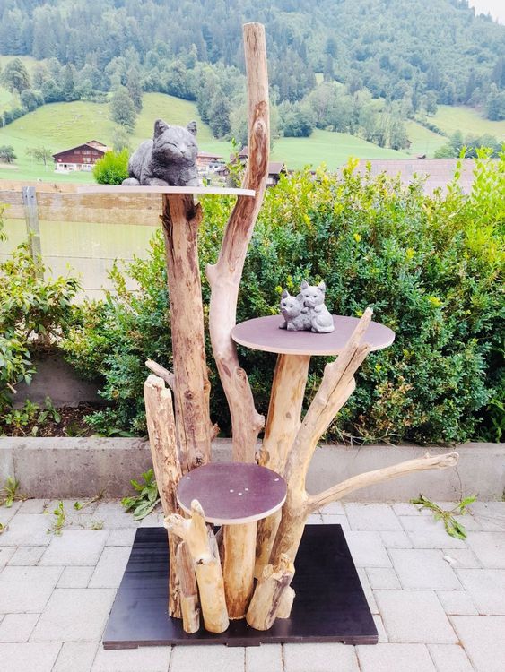 Outdoor Katzenbaum wetterfest natur | Kaufen auf Ricardo