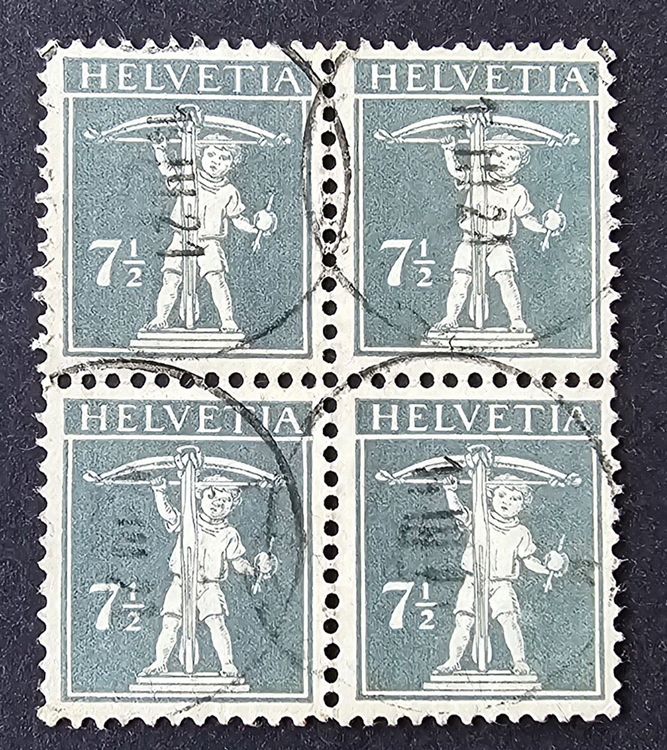 Z 138II Tellknabe Viererblock (1918) (Gebraucht) in Hittnau für CHF 2 – mit Lieferung auf ...