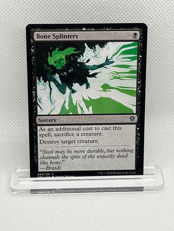 Magic Karte Bone Splinters DMU Englisch Mint (Gebraucht) in Hinterkappelen für CHF 0.25 – mit ...