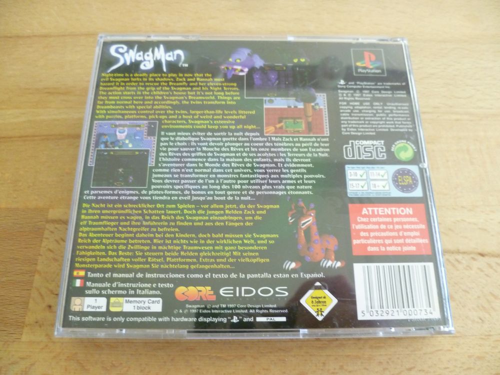 Swagman - Sony PlayStation PS1 (Gebraucht) in Thalwil für CHF 69 – mit ...
