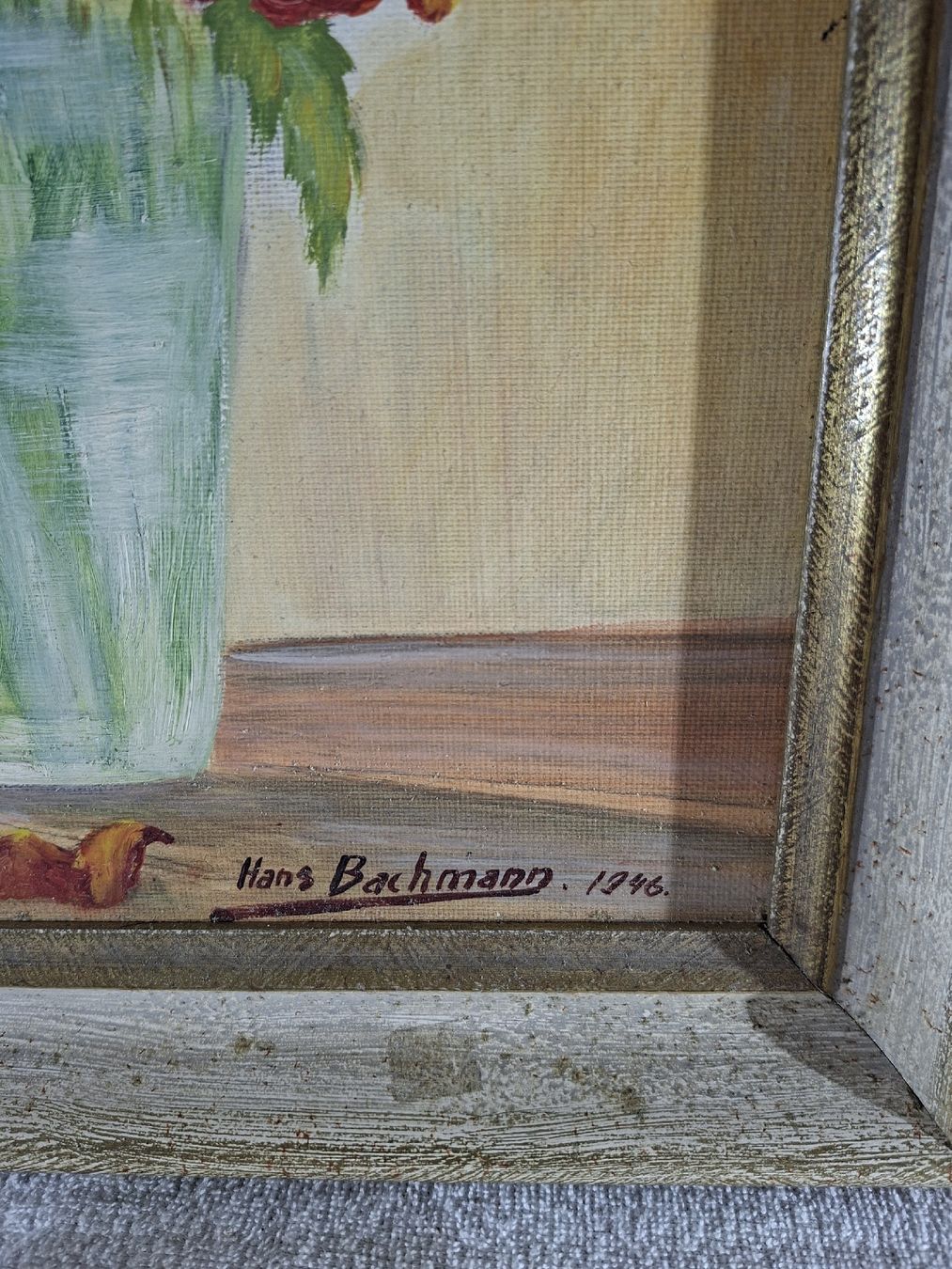 Öl auf Leinwand, signiert mit Hans Bachmann 1946 (Gebraucht) in ...