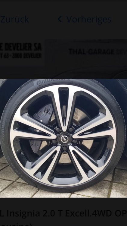 Opel Insignia B 20zoll Original OPC Felgen (Gebraucht) in für CHF 999 ...