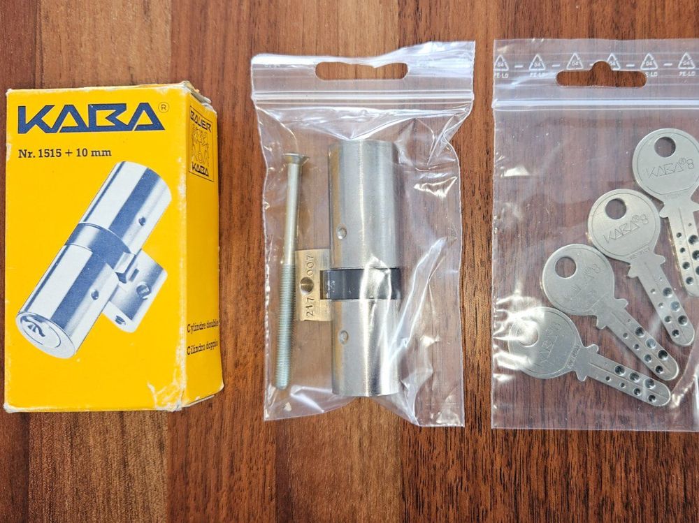 KABA 8 Doppelzylinder 75mm mit 4 Schlüssel | Kaufen auf Ricardo