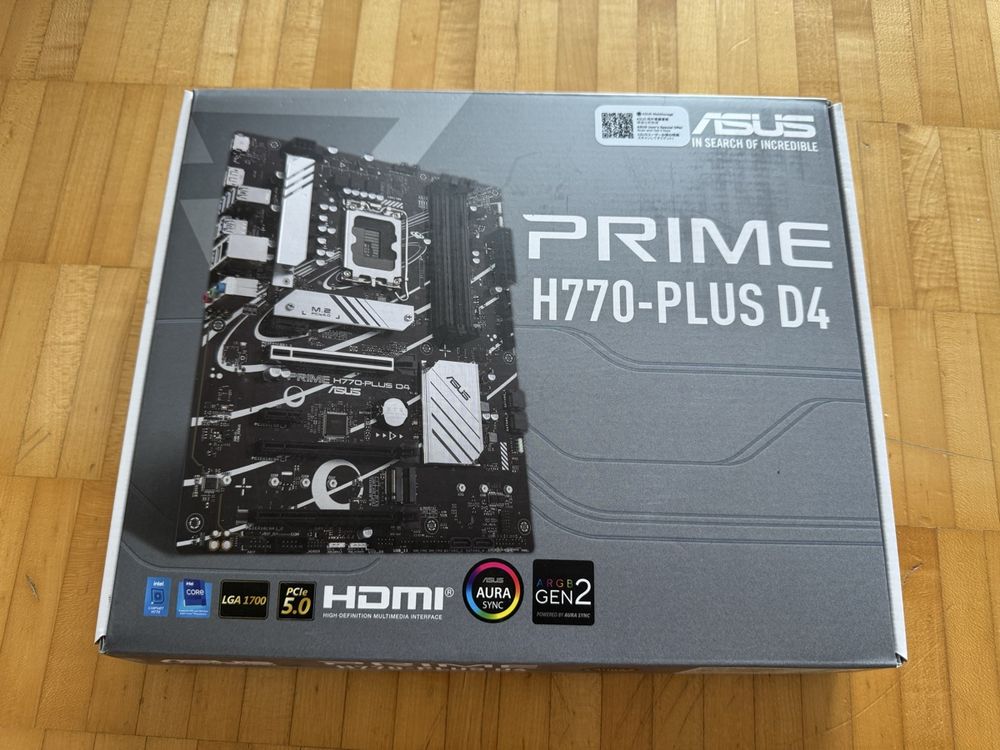 ASUS PRIME H770-PLUS D4 Motherboard - New, Boxes, Seald | Kaufen auf ...