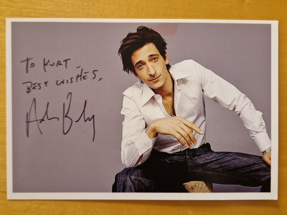 Adrien Brody, Original Autogramm auf Foto in Farbe (Gebraucht) in ...