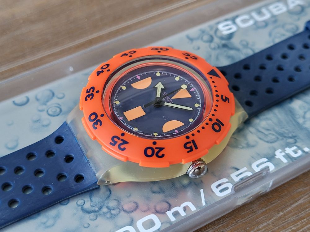 SWATCH SCUBA SDK100 DEEP BLUE NEU (Neu und originalverpackt) in Lommiswil für CHF 119 – mit ...