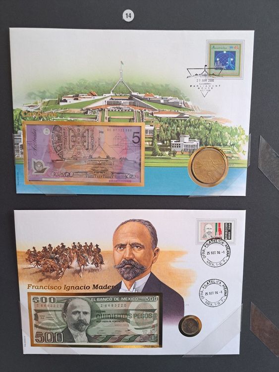 Numis - Banknotenbrief mit Münze 26 x 18 (Neu und originalverpackt) in Sta. Maria V. M. für CHF ...