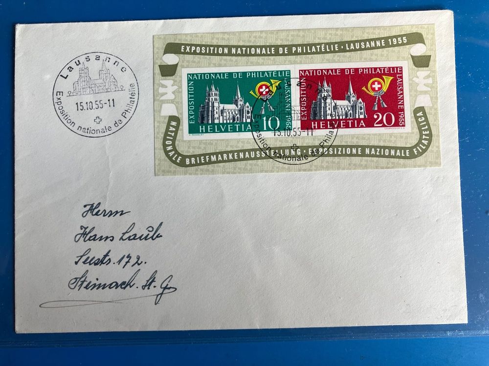Bf Lausanneblock 1955 (Gebraucht) in untervaz für CHF 10 – mit Lieferung auf Ricardo kaufen