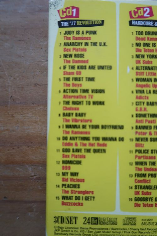 PUNK 1977/2007 30th ANNIVERSARY LIMITED EDITON - 3x CD (Gebraucht) in ...