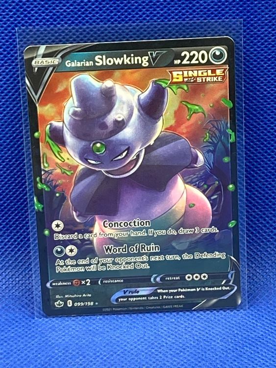 Pokemon Chilling Reign / Galarian Slowking V 099 / 198 EN (Neu (gemäss Beschreibung)) in Baar ...