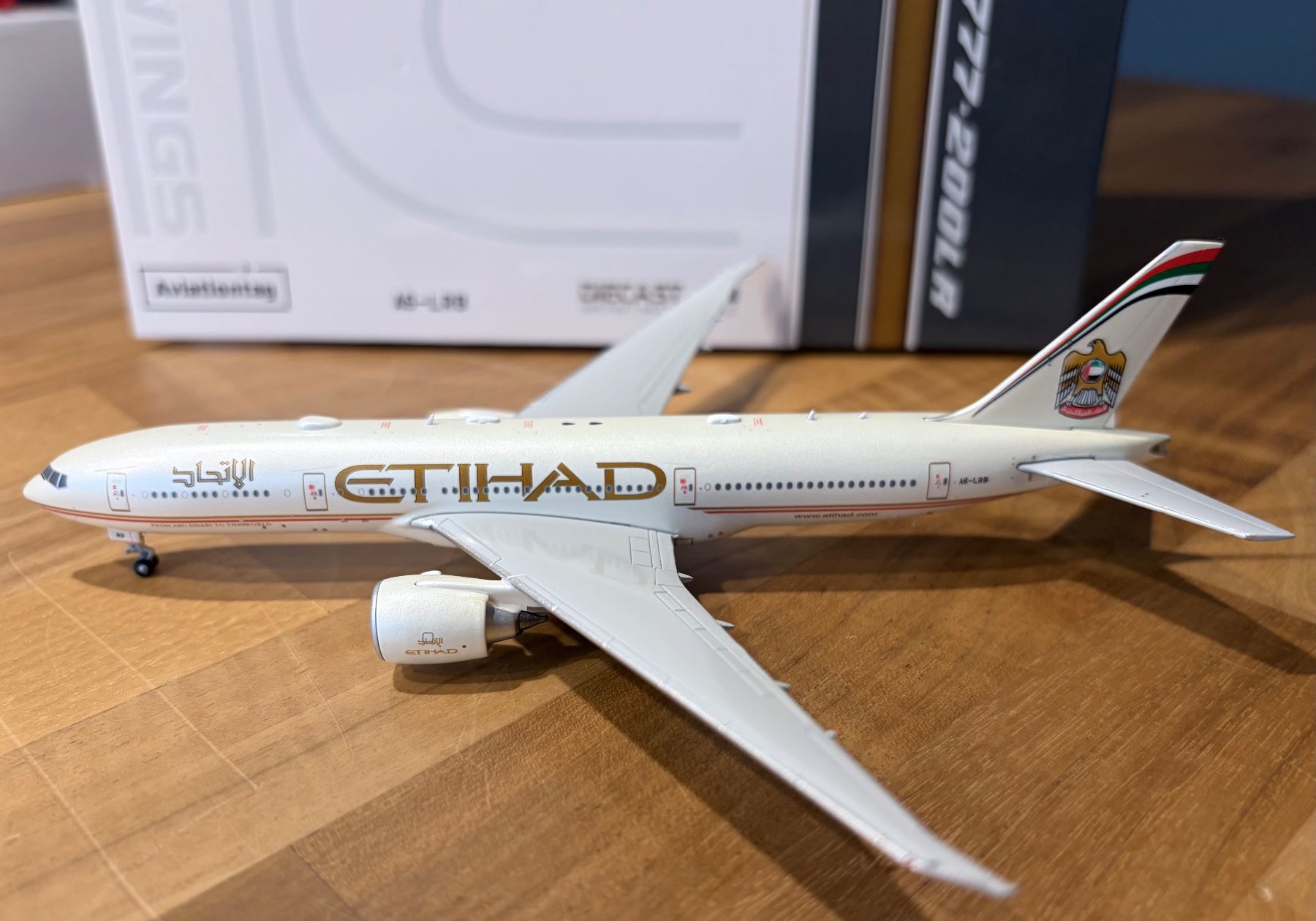 Boeing 777-200LR Etihad 1/400 Metallmodell - JCWings (Neu (gemäss ...