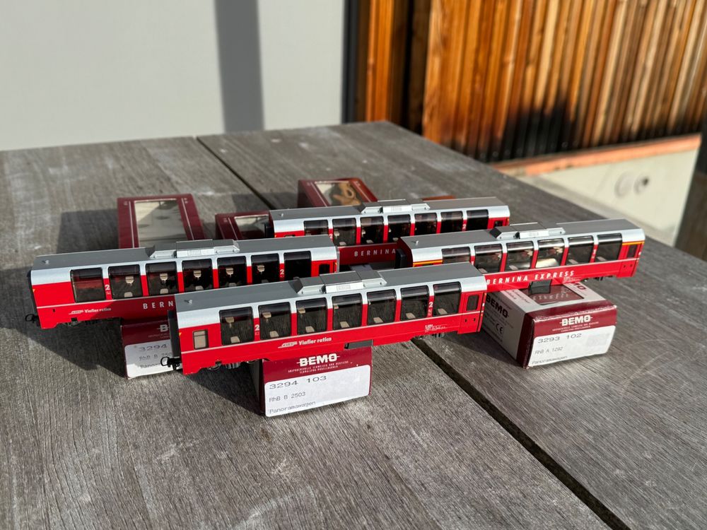 Rhb Bemo 4er-Set Bernina Express Panoramawagen (Gebraucht) in Goldau für CHF 214 – mit Lieferung ...