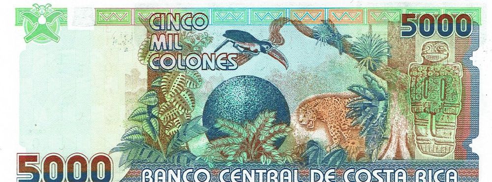 Costa Rica 5000 Colones 2005 P-268 Ab UNZ Serie C (Neu (gemäss ...