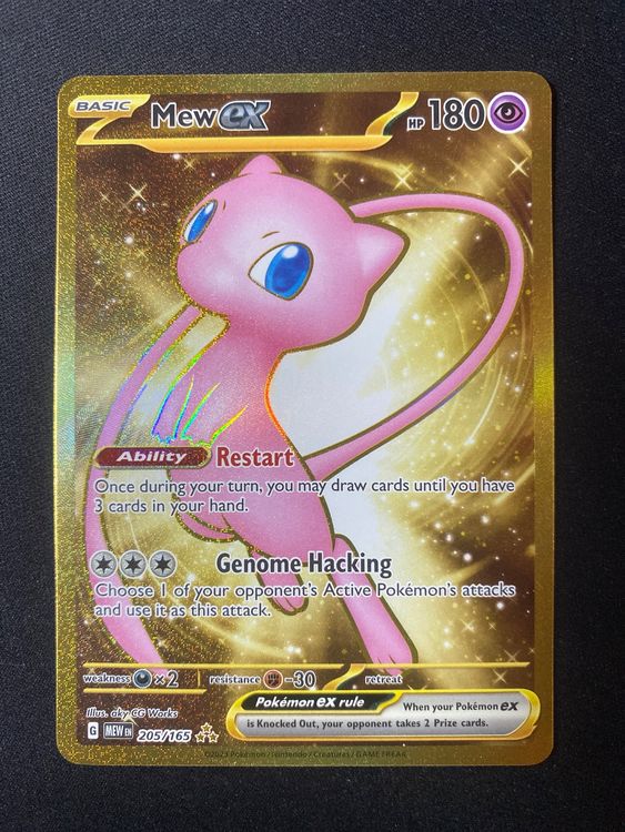 Mew ex 205 Gold - Secret Rare - MEW 151 - EN (Neu (gemäss Beschreibung ...
