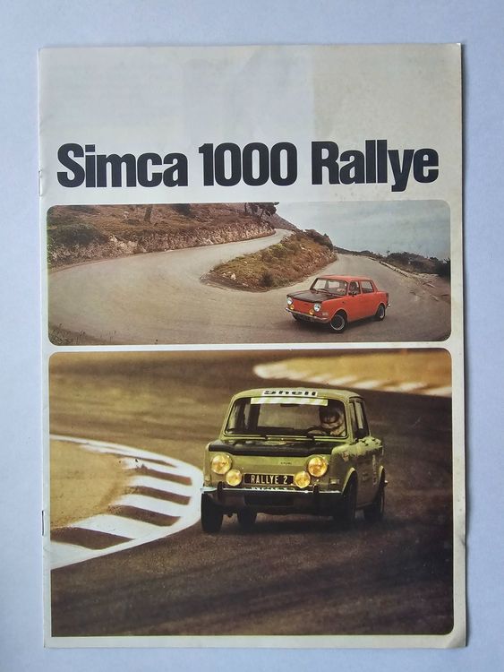 Simca 1000 Rallye (1 und 2) Prospekt 1973 (Gebraucht) in Stein AG für ...