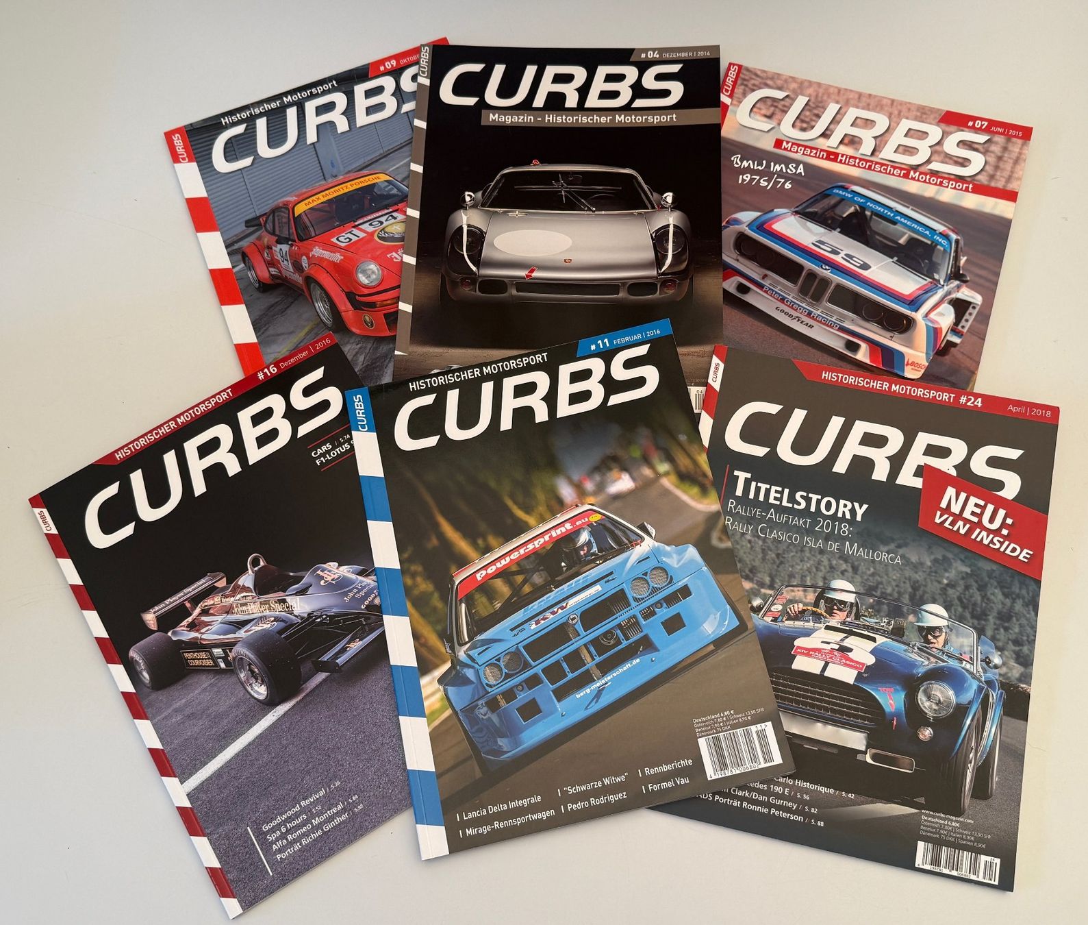 CURBS – 15 Automobil Klassik Rennsport Magazine 2014 - 2018 (Gebraucht ...
