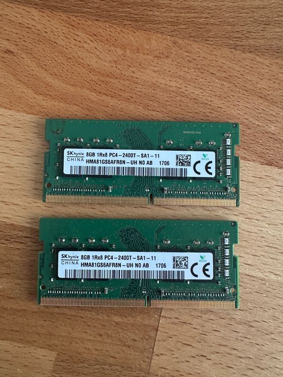 SK Hynix RAM 8GB DDR4 3200MHz SO-DIMM, 2 Stück (Gebraucht) in St ...