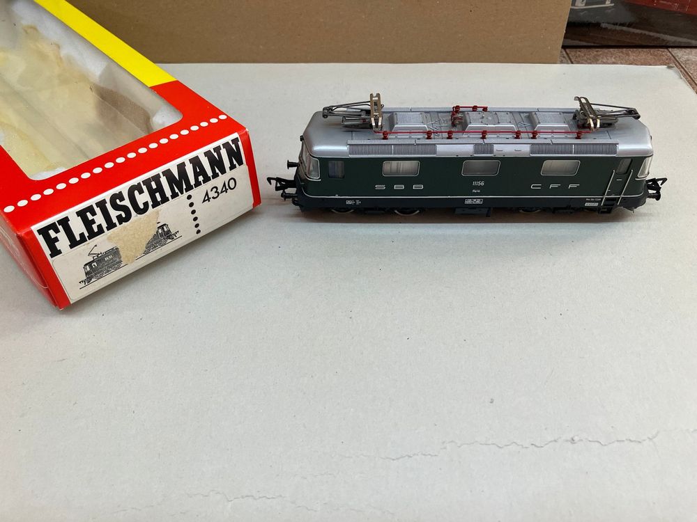 Fleischmann 4340 SBB Re 4/4 II 11156 grün, H0 GS Analog (Gebraucht) in ...