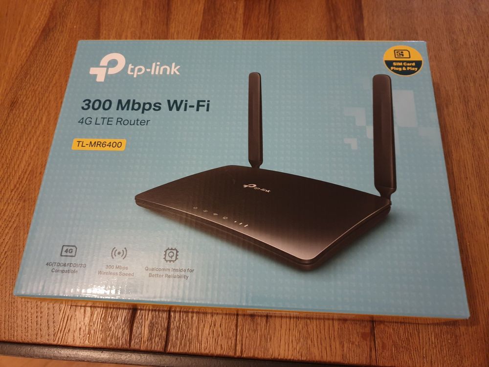 tp-link 300Mbit/s-WLAN-Router mit 4G/LTE. TL-MR6400 (Gebraucht) in ...