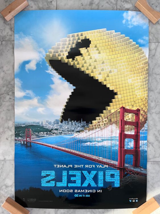 Pixels Original Film Plakat Game Movie Pac-Man Poster Arcade | Kaufen ...
