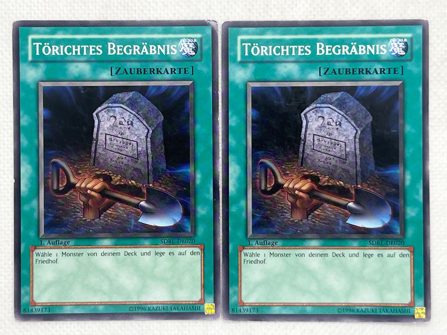 Yu-Gi-Oh! - 2x Törichtes Begräbnis - Karte (Gebraucht) in ...
