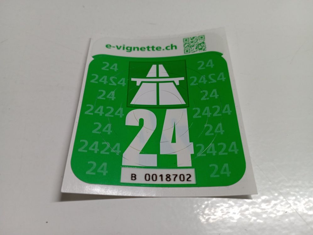 AUTOBAHNVIGNETTE SCHWEIZ 2024 Versand kostenlos (Neu (gemäss ...