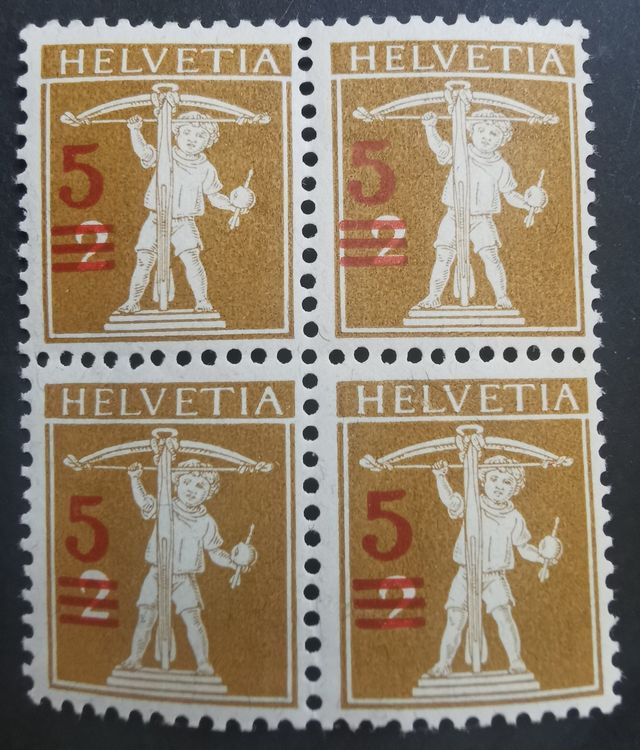 SR7 Bloc 4 Timbre Suisse Non Oblitere (Gebraucht) in Cousset für CHF 0.85 – mit Lieferung auf ...