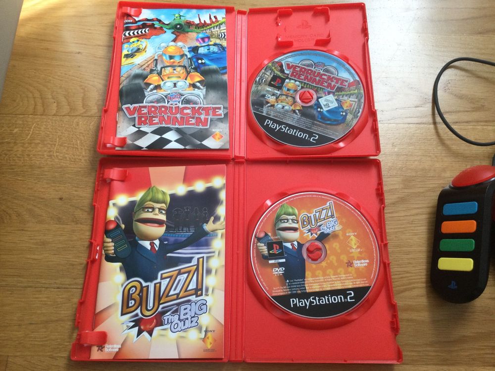 PS2 Buzz Buzzer Set mit 2 tolle spiele (Gebraucht) in Basel für CHF 29 ...