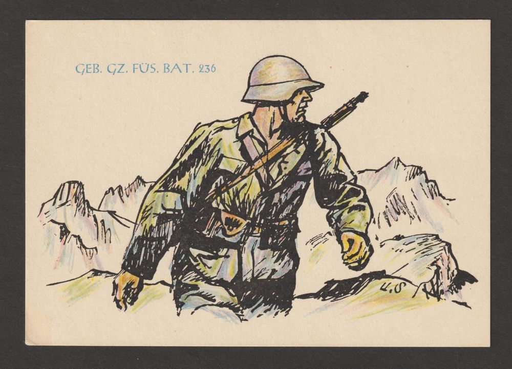 WK2 Einheitskarte Grenztruppen Nr. 25 * (Gebraucht) in Siebnen für CHF 55 – mit Lieferung auf ...