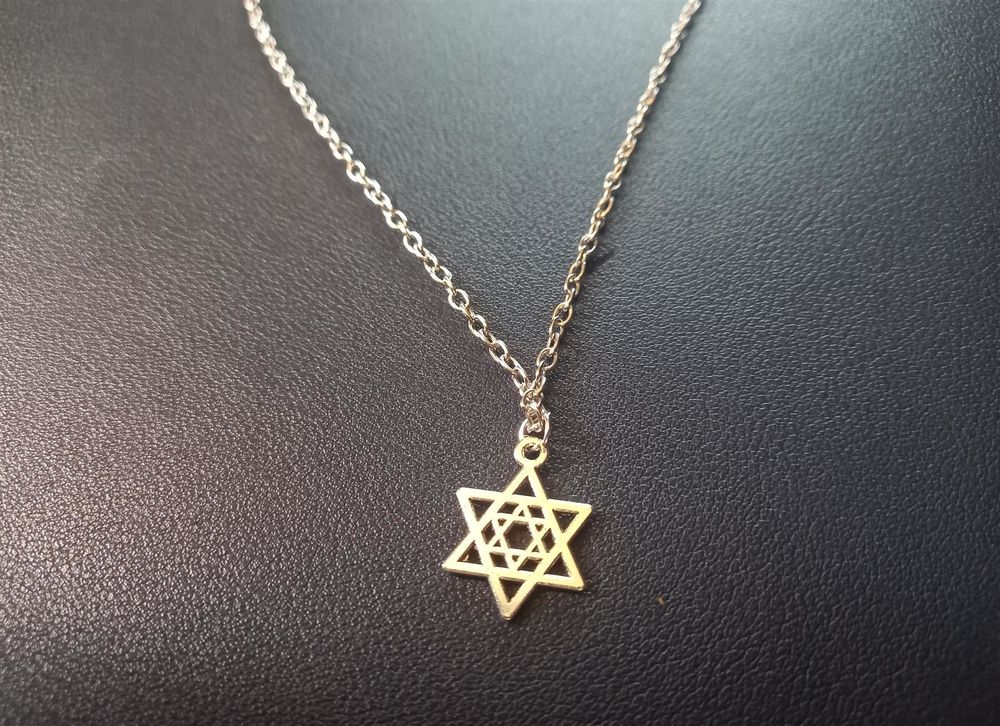 10x Davidstern Israel Halskette RT / Collier étoile de David (Neu und ...