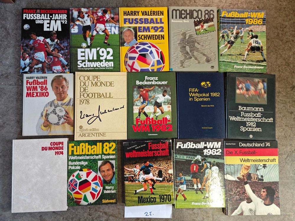 N25 Fussball Bücher Weltmeisterschaft EM 1992 WM 1986 82 78 (Gebraucht ...
