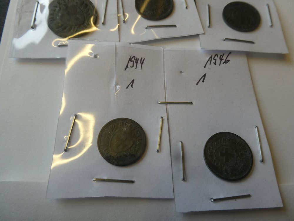 Schweiz, Konvolut alte 1- und 2-Räppler 1942-46 (Gebraucht) in ...