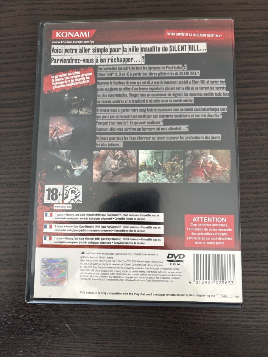 Vends The Silent Hill Collection Sony PlayStation 2 (D'occasion) à ...