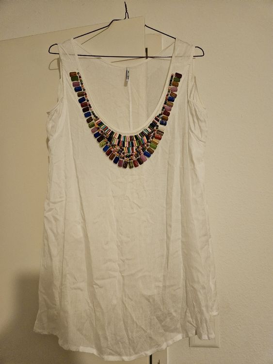 Top blanc pierres ethniques été J.J.Garella | Kaufen auf Ricardo