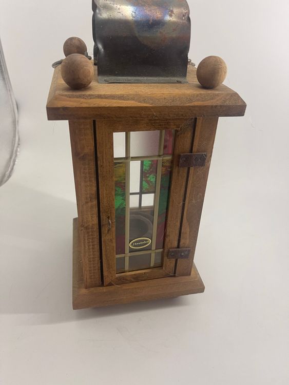 Zwickauer Holzlaterne handmade/jede Laterne ein Unikat (Neu (gemäss ...