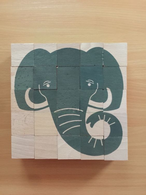 Naef ANIMAL- KLÖTZLI-PUZZLE NR.9205 SWISS MADE AOI HUBER (Gebraucht) in ...