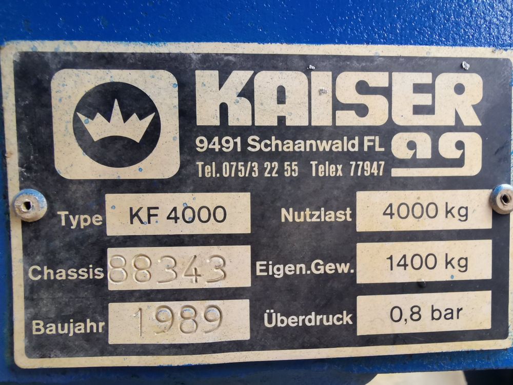 Güllefass Kaiser KF4000 (Gebraucht) in Seltisberg für CHF 3000 – nur Abholung auf Ricardo kaufen