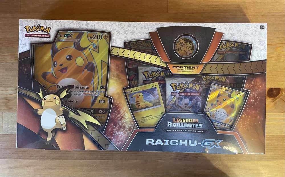 Coffret Pokémon Raichu GX Légendes brillantes RARE (Gebraucht) in Oron ...