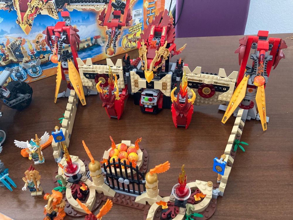 Lego Chima Flying Phoenix Fire Temple 70146 Figuren Box OVP | Kaufen ...