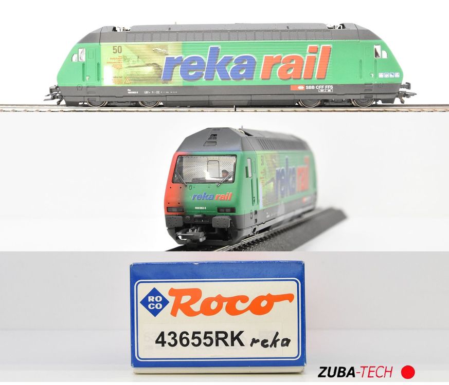 Roco 43655 E-Lok Re 460 Reka-Rail SBB GS Analog mit OVP | Kaufen auf ...